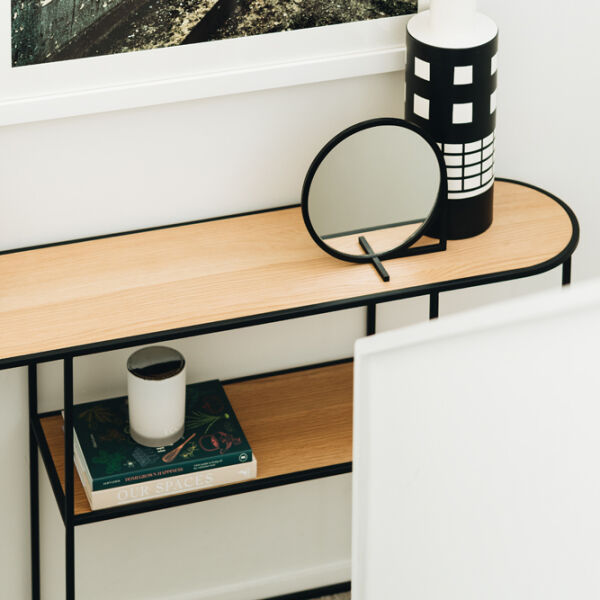 Deco Console Table - Natural Oak, Fabers Furnishings